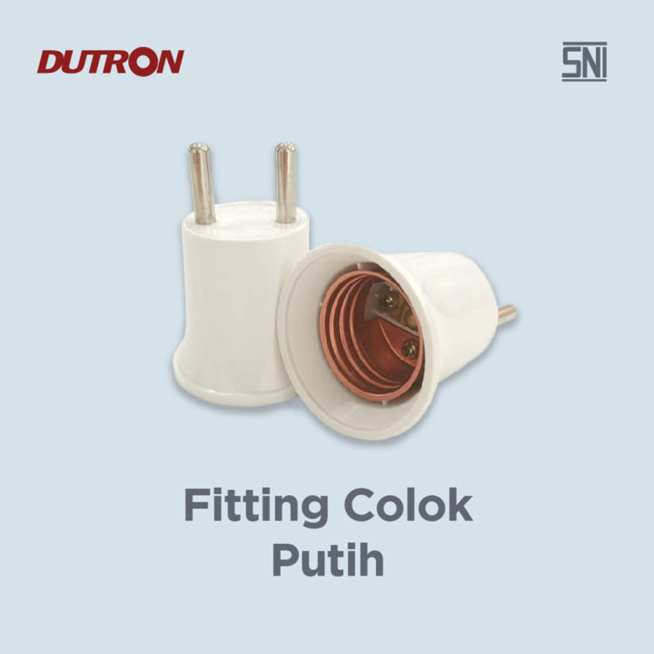 Fitting Colok Dutron SNI Fiting Lampu Tidur Colok Piting Pitting Hitam ...