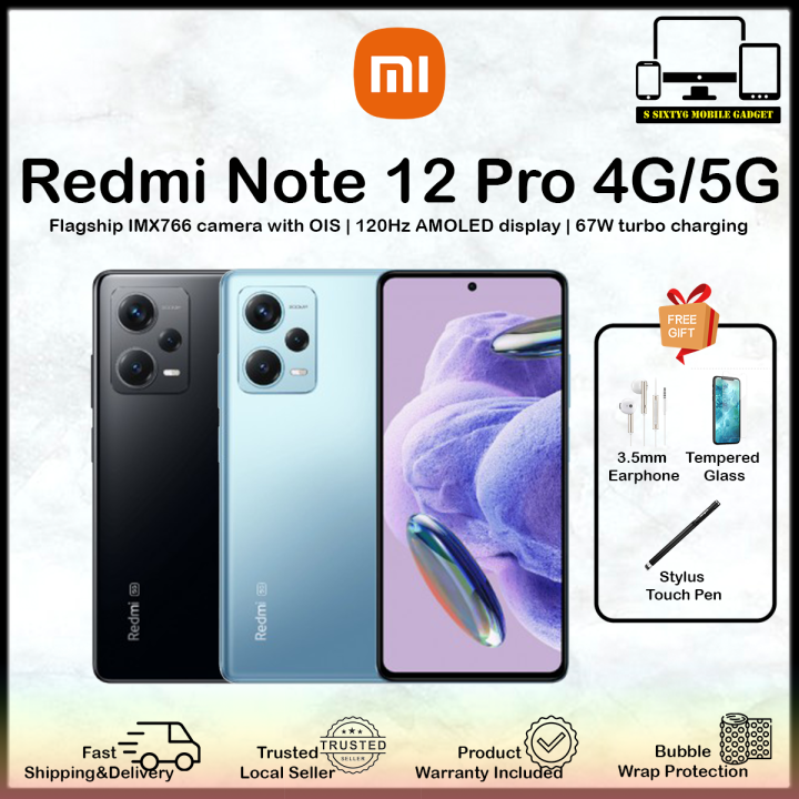REDMI Note 12 Pro 5G | 4G | 8GB+256GB | Flagship IMX766 camera with OIS | 120Hz AMOLED display ...