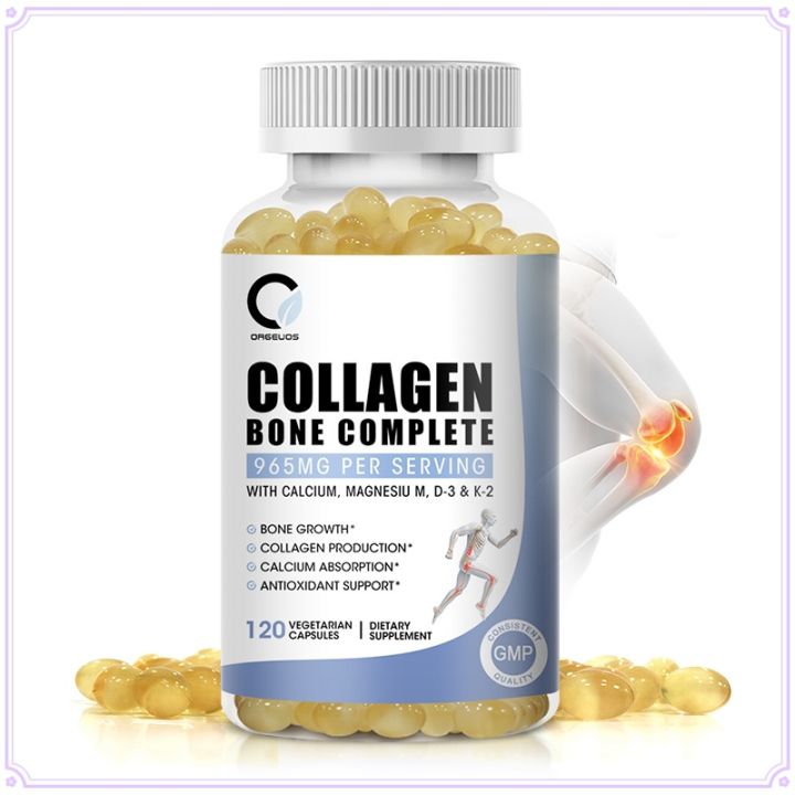 Collagen Bone Complete Capsules With Calcium and Vitamins for Skin ...