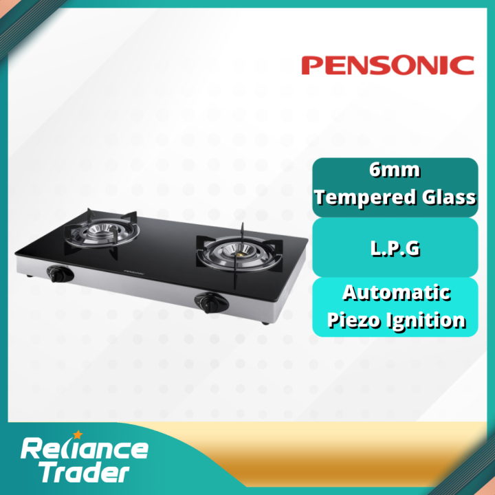 Pensonic Tempered Glass Double Gas Stove PGC-2201G | Lazada