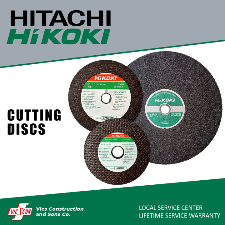 HIKOKI CUTTING & GRINDING DISCS 4" - 7" - 14" (5pcs) | Lazada PH