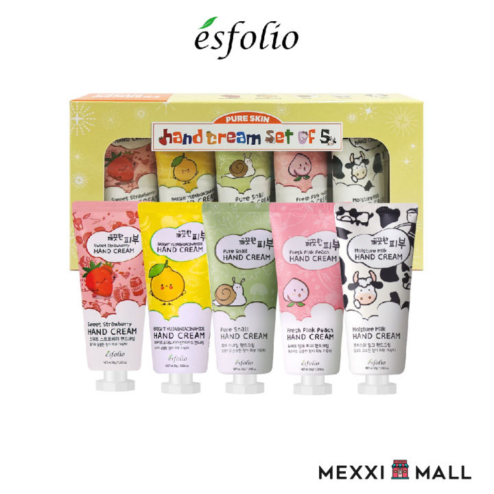 [Esfolio] Pure Skin Hand Cream Set 5x30ml | Lazada Singapore