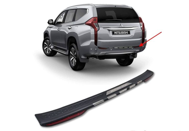 MONTERO 2016-2019 Thailand Made REAR Bumper Protector STEPSILL WITH ...