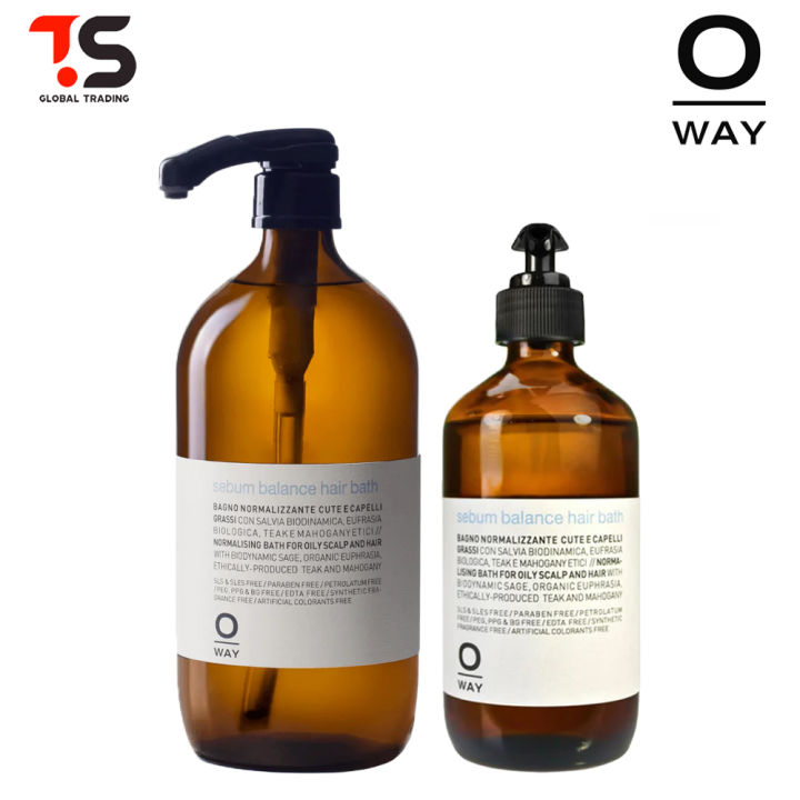OWAY Organic Way Sebum Balance Hair Bath 240ml / 950ml (with/without Pump) - TS Global Trading ...