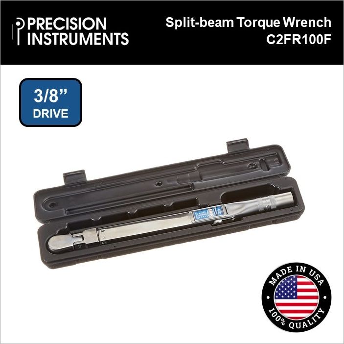 Precision Instruments 3/8-inch Drive Split Beam Torque Wrench with Flex ...