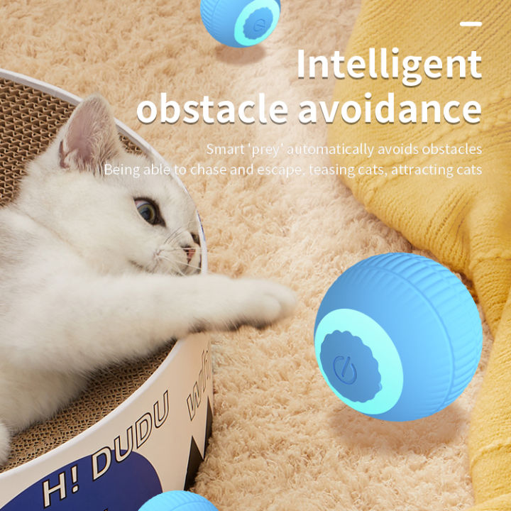 Cat Interactive Ball Smart Cat Dog Toys Electronic Interactive Cat Toy ...