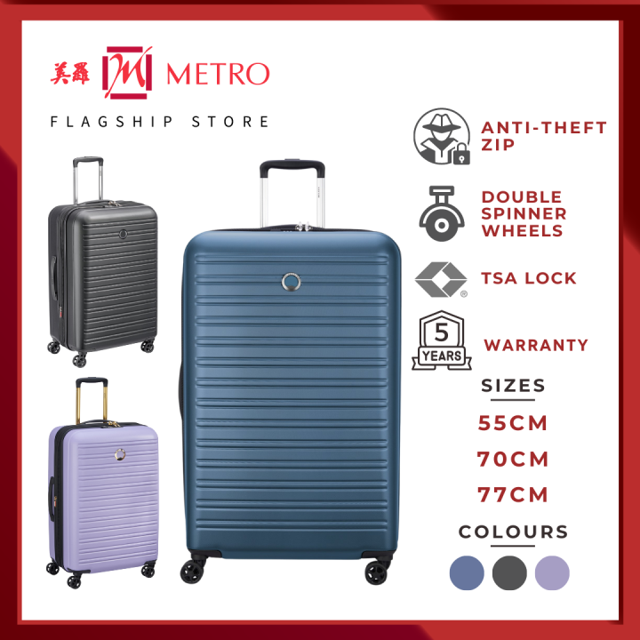 Delsey Paris Segur 2.0 4-Double Wheels Expandable Trolley Case with Zip ...