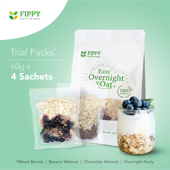 Easy Overnight Oat Trial Pack (Mixed and Match) | Lazada