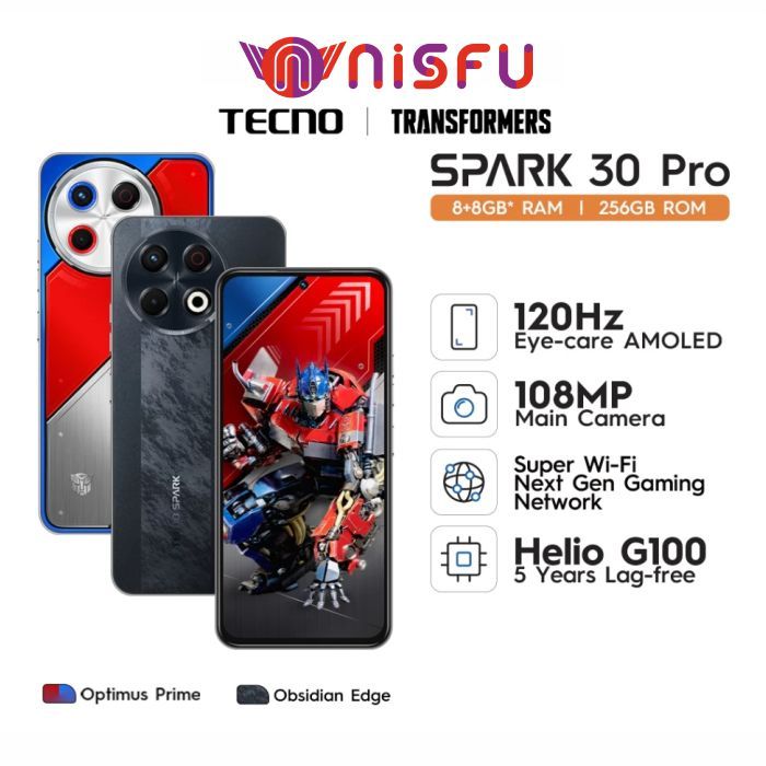TECNO SPARK 30 Pro, SPARK 30c, 120Hz Eye Care AMOLED Display, 108MP ...