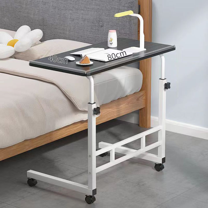 PENNYJ Height Adjustable Bedside Table Bedside Table with Wheels ...