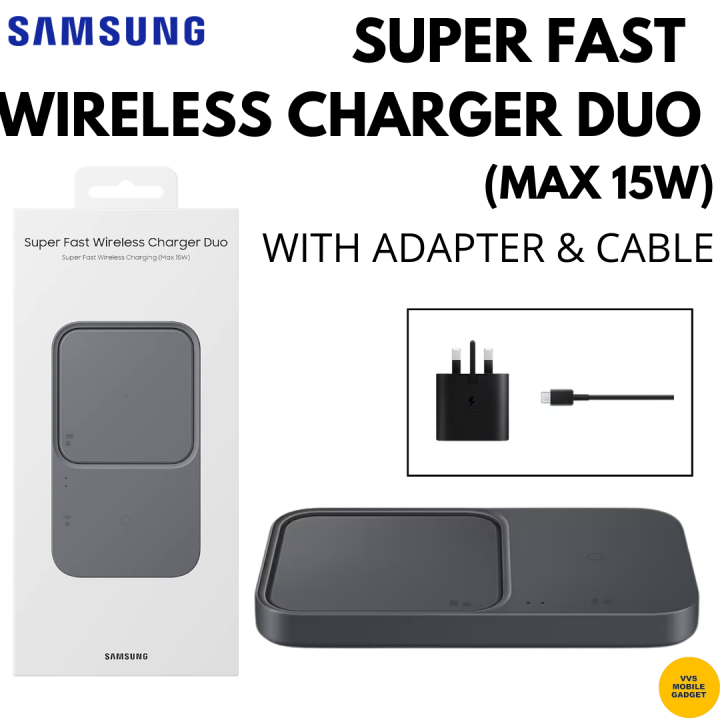 Samsung Super Fast Charging Wireless Charger Duo 15W [EP-P5400] Original Samsung Product | Lazada