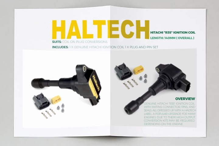 คอยล์จุดระเบิด Haltech Hitachi "R35" Ignition Coil | Lazada.co.th