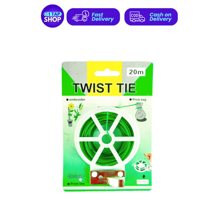 20M Multipurpose Plastic Twist Tie Wire Spool With Cutter | Lazada PH