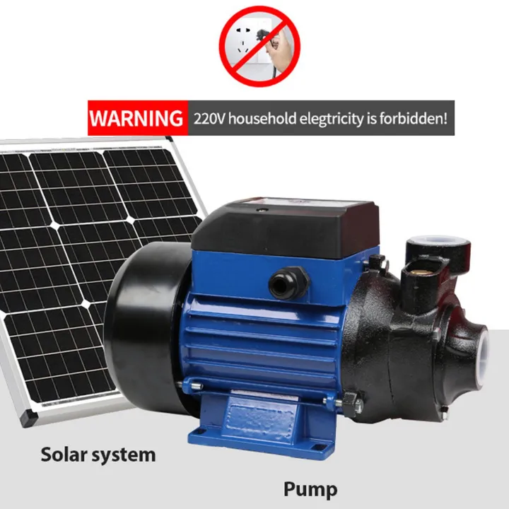 Eujgoov Solar Well Pump Electric Sprinkler Boosters Pump 180W 25m Head ...
