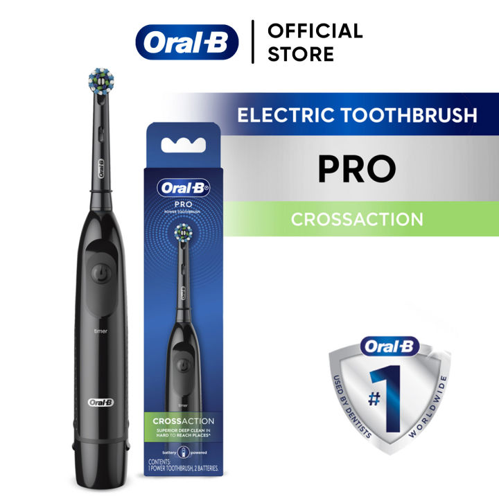 Oral B CrossAction Battery Pro Electric Toothbrush Handle [Oral Care] | Lazada PH