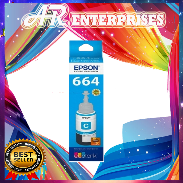 Epson T6641 (Cyan) Original Ink Bottle 70ml | Lazada PH