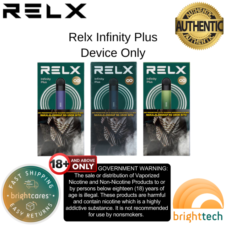 RELX Infinity Plus Device Only - Original Vape Pen (Black Phantom ...