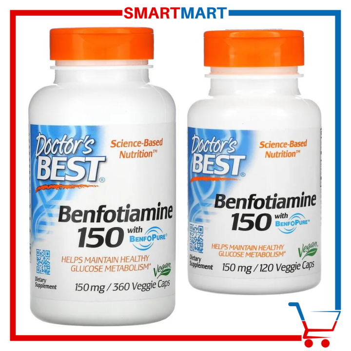 Doctor's Best Benfotiamine with BenfoPure 150 / 300 mg 120 / 360 ...