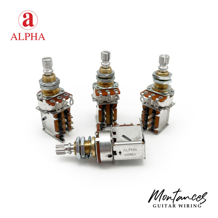 Alpha Metric ⅜” Standard Length Push-Push Potentiometer (Split Shaft ...