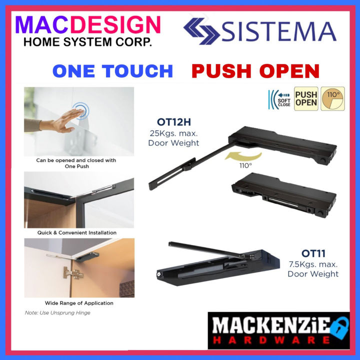 SISTEMA ONE TOUCH PUSH OPEN MACDESIGN HOME (OFFICIAL SELLER) | Lazada PH