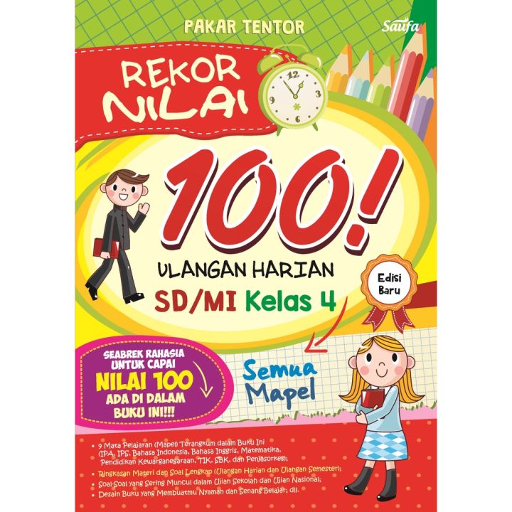 Buku Rekor Nilai 100! Ulangan Harian SD/MI Kelas 4 Semua Mapel - Saufa | Lazada Indonesia