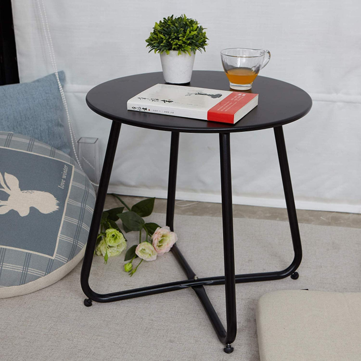 (Ready Stock) Coffee Table Metal Removable Tray Bedside Minimalist ...