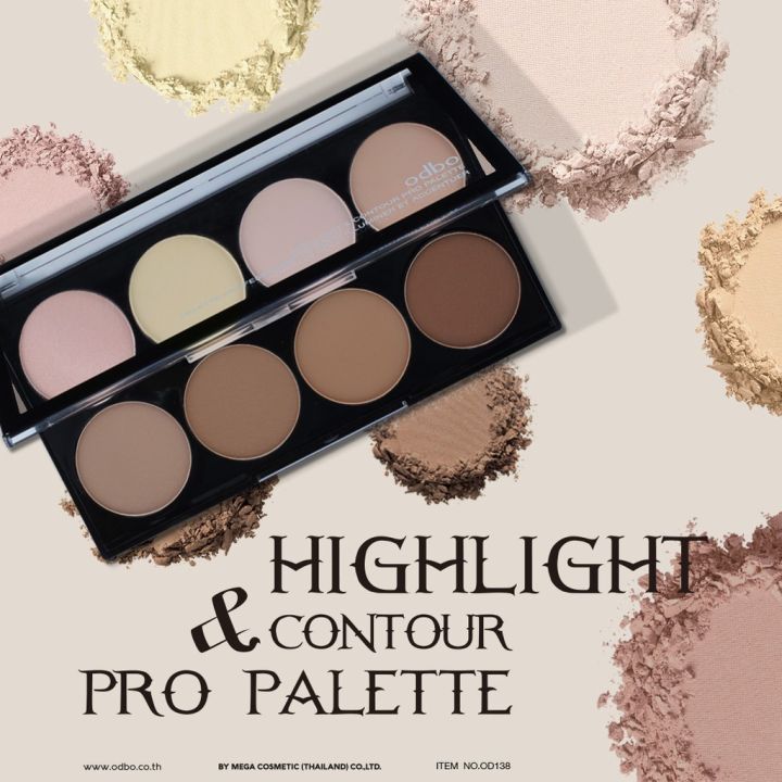 OD138 ODBO HIGHLIGHT & CONTOUR PRO PALETTE | Lazada.co.th