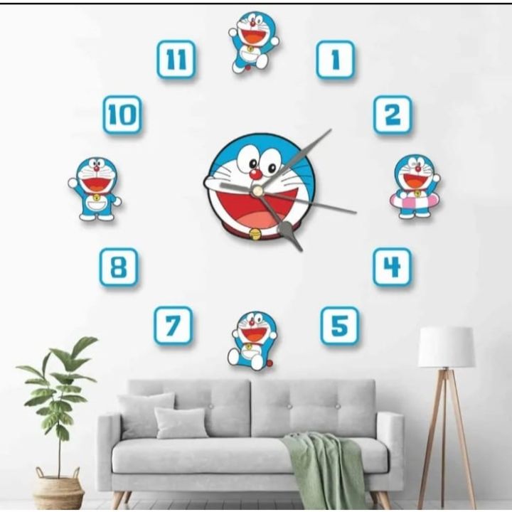 Jam dinding Ukir Karakter Lucu Satu set/ hiasan ruang tamu/ hiasan ...