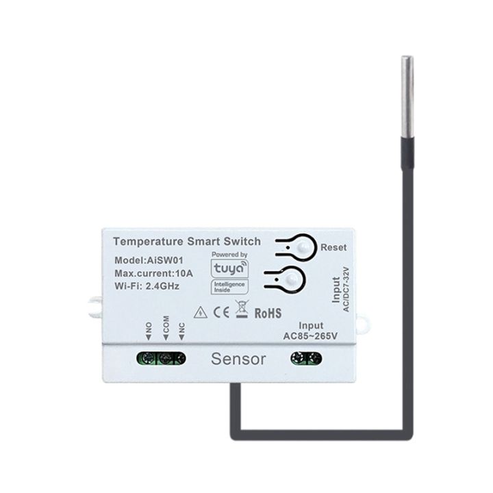 Tuya WiFi Temperature Switch Sensor 2.4G WiFi Temperature Switch Sensor ...