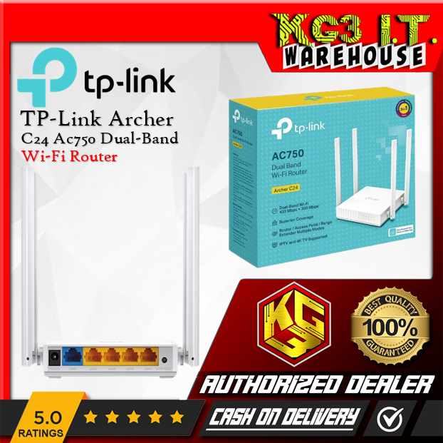 Tp-Link Archer C24 AC750 Dual Brand Wi-Fi Router Tp-Link | Lazada