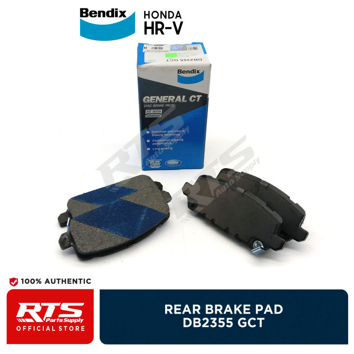 Bendix Rear Brake Pad Honda Hr - V / Hrv 2014 - 2021 DB2355 GCT | Lazada PH