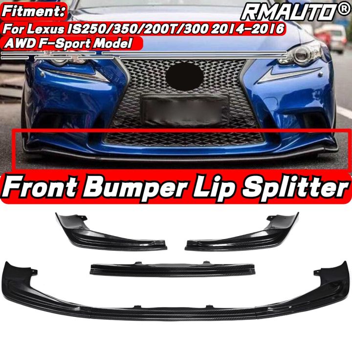 JDM F-Sport Style Car Front Bumper Lip Chin Spoiler Splitter Deflector ...