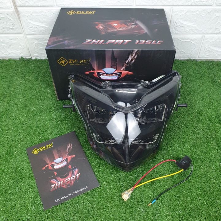 YAMAHA LC135 V2-V7 LED HEAD LAMP ZHI PAT LC135 NEW V2 V3 V4 V5 V6 V7 LED LAMPU DEPAN | Lazada