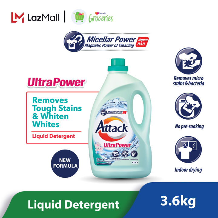 Attack Liquid Ultra Power Detergent (LATK) (3600g) | Lazada