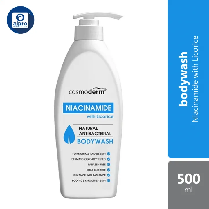 Cosmoderm Niacinamide With Licorice Bodywash 500ml | Lazada