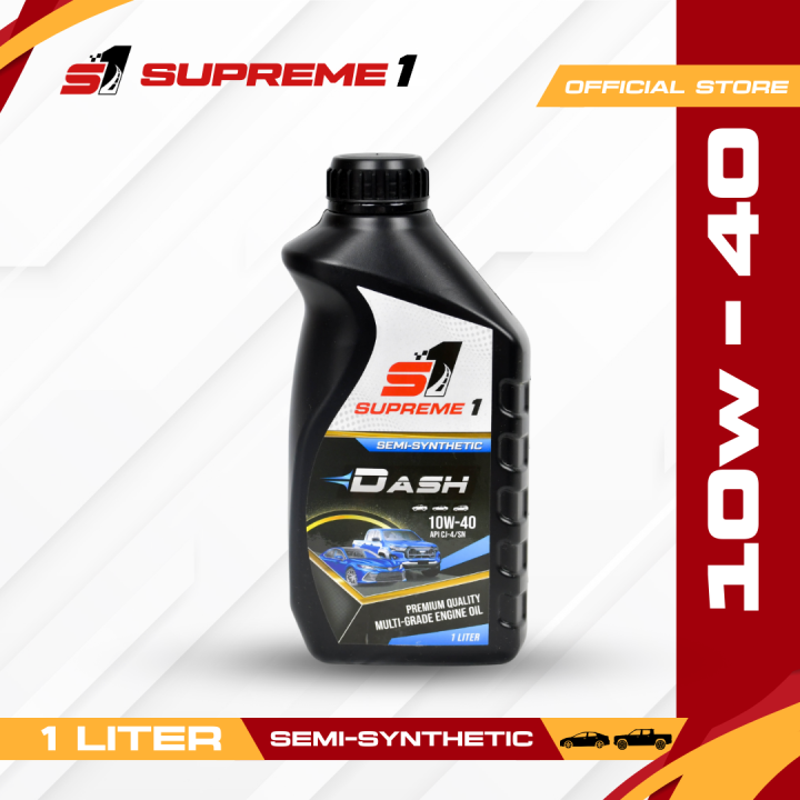 Supreme 1 Dash 10w-40 CJ-4/SN 1 Liter (DIESEL/GASOLINE/ENGINE OIL ...