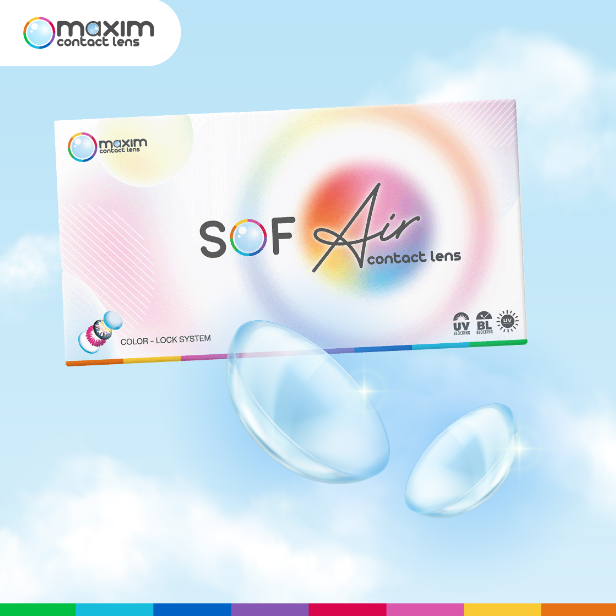Maxim contact lens Sofeye ซอฟอาย แบบใส รายเดือน แพ็ค 2 ชิ้น (1คู่) | Lazada.co.th