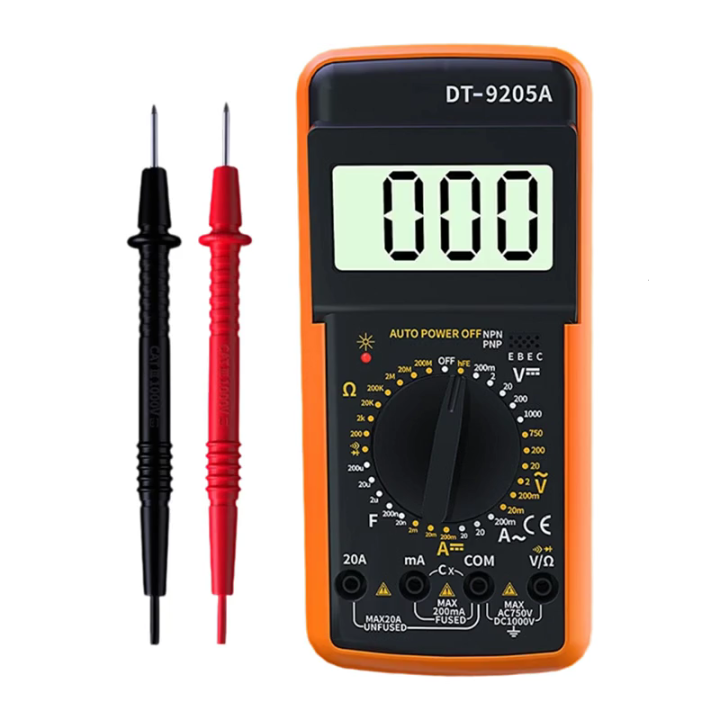 Digital Multimeter High 1999Counts LCD Display For Voltages Current ...
