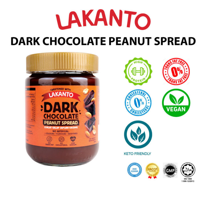 LAKANTO Dark Chocolate Spread 250g (Expiry Oct 2025) | Lazada