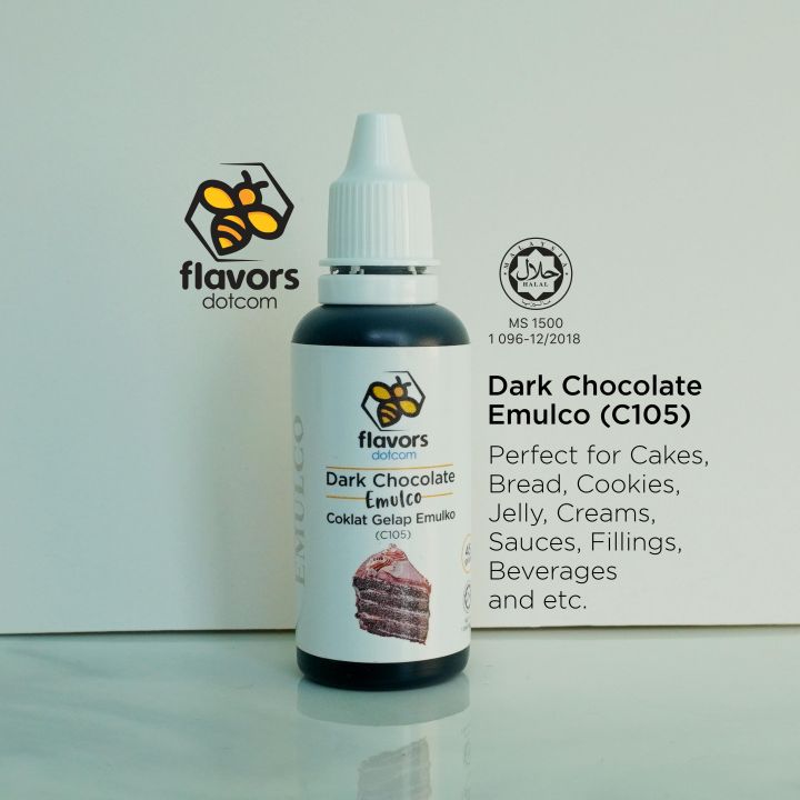 [HALAL] Flavors Dotcom - Dark Chocolate Emulco C105 (45g/250g/500g ...