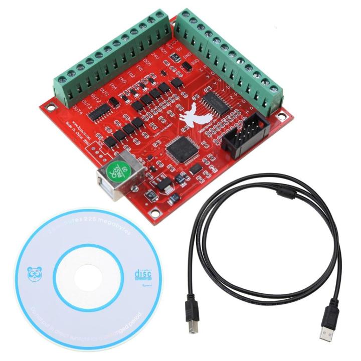 4 Axis Mach3 Stepper Motor Motion Controller Card Breakout Board Usb Interface Cnc Controller