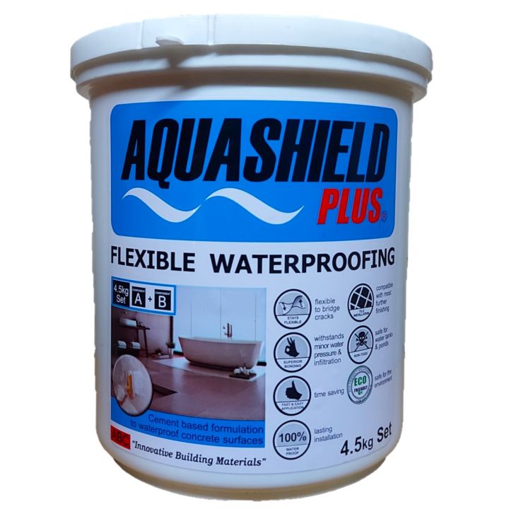 ABC Aquashield Plus Flexible Cementitious Waterproofing - 4.5kg Set | Lazada PH
