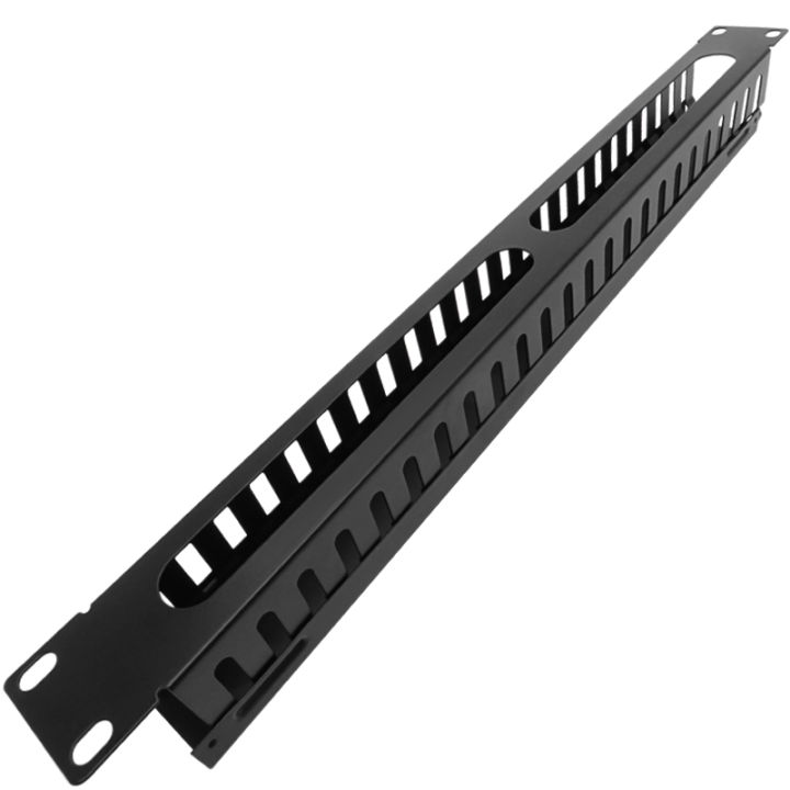 19in 1U Cabinet Rack 24 Port Wire Management 24 Port CAT6 RJ45 Network ...