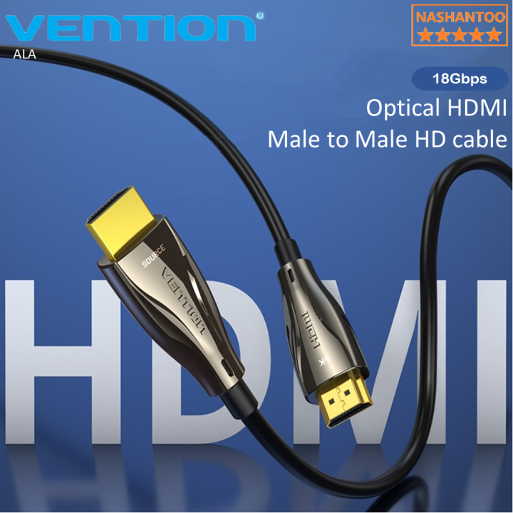 Vention Optical HDMI Male to Male HD cable 4K UHD Resolution High-end Home Decoration/Outerdoor ...