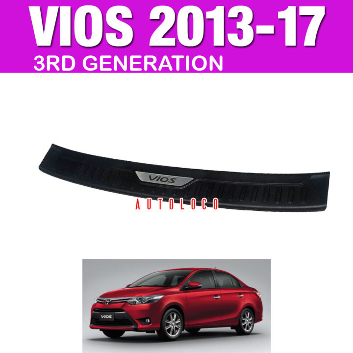 Rear Back Stepsill for Toyota Vios 2013 2014 2015 2016 2017 Gen-3 ...