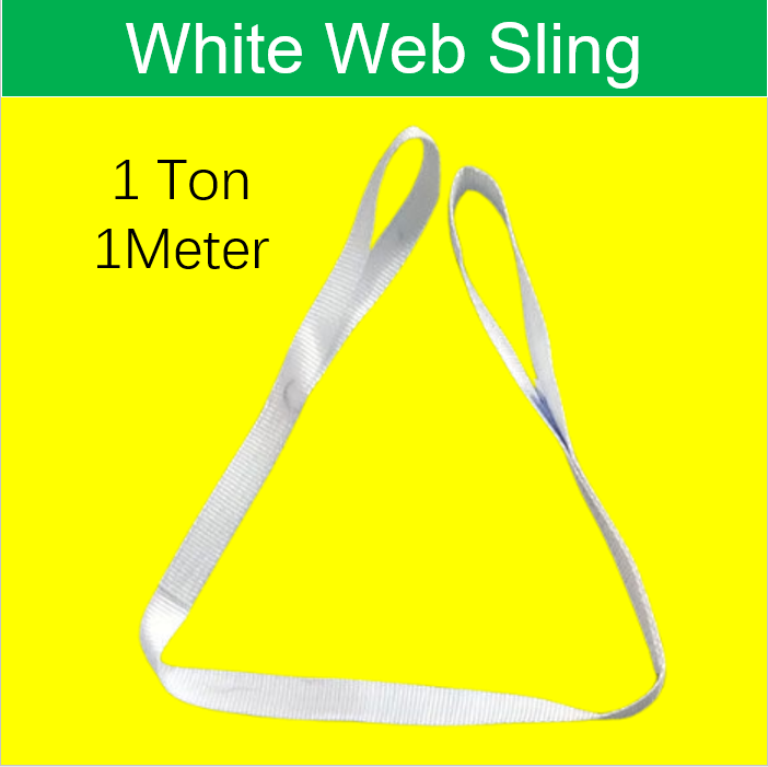 Mago White Web Sling Lifting Belt Drive Belt Industrial Site Crane ...