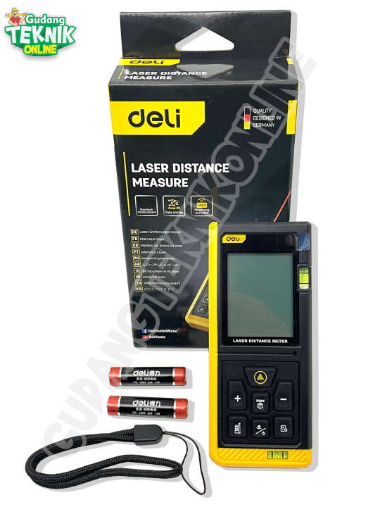 Meteran Digital LASER 40M 60M 80M 100M 120M DELI EDL4169 EDL4170 ...