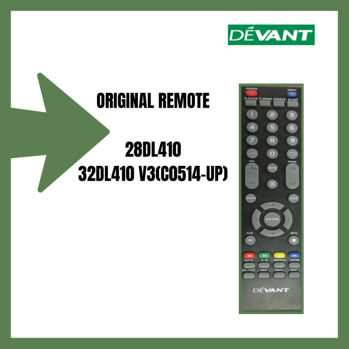DEVANT REMOTE CONTROL - (28DL410/ 32DL410V3(0514-1014)) | Lazada PH