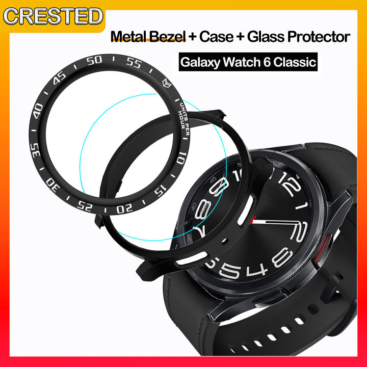 Metal Bezel for Samsung Galaxy Watch 6 Classic Case 47mm Galaxy Watch 6 ...