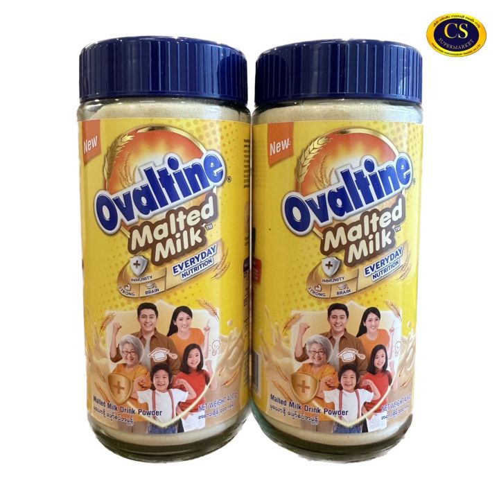 Ovaltine Malted Milk 400 กรัม (1 กระปุก ၁ဗူး) โอวัลติน มอลต์ชงดื่ม ...